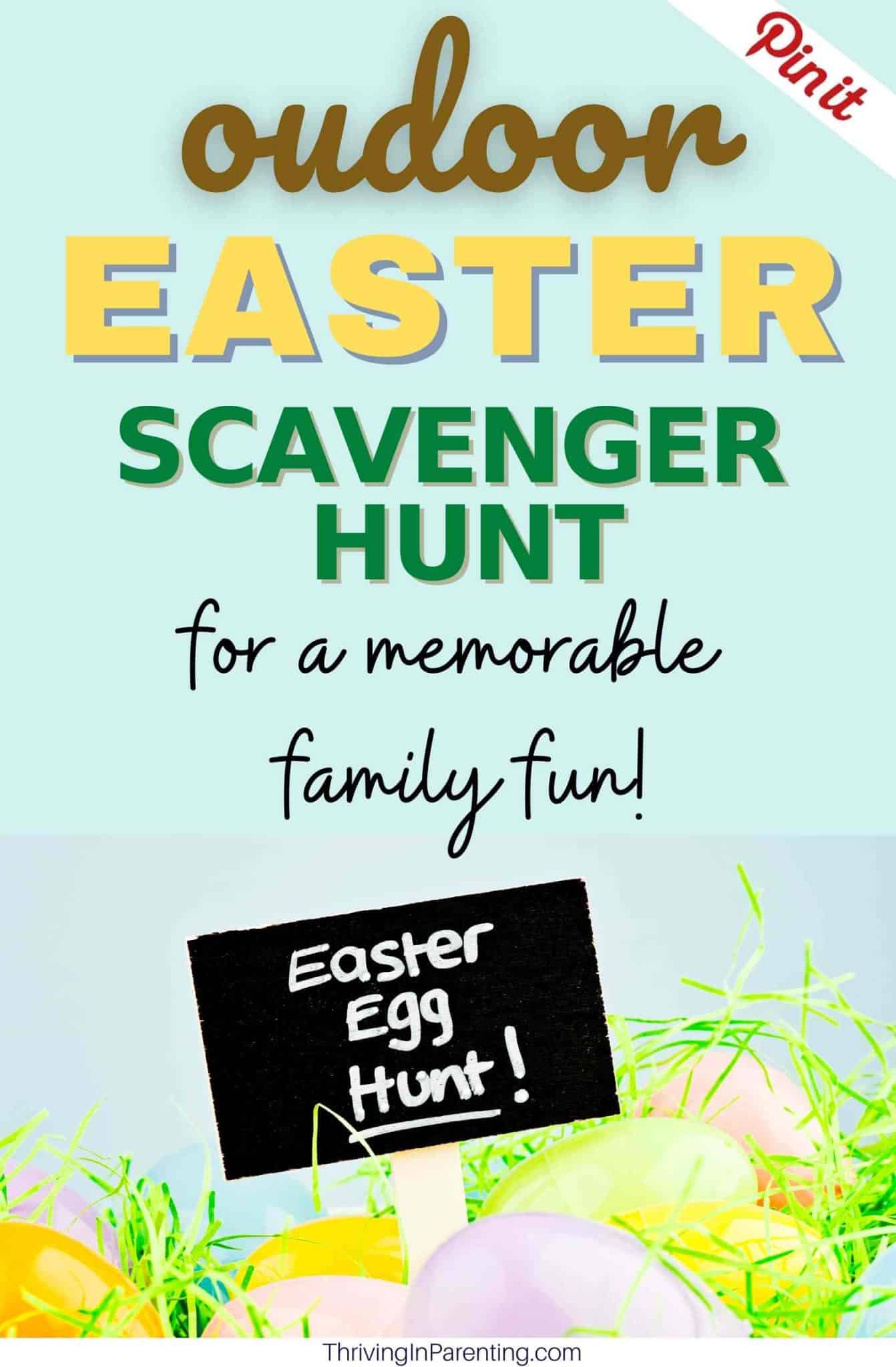 Super Fun Outdoor Easter Scavenger Hunt [With Printable Clues] | Easter