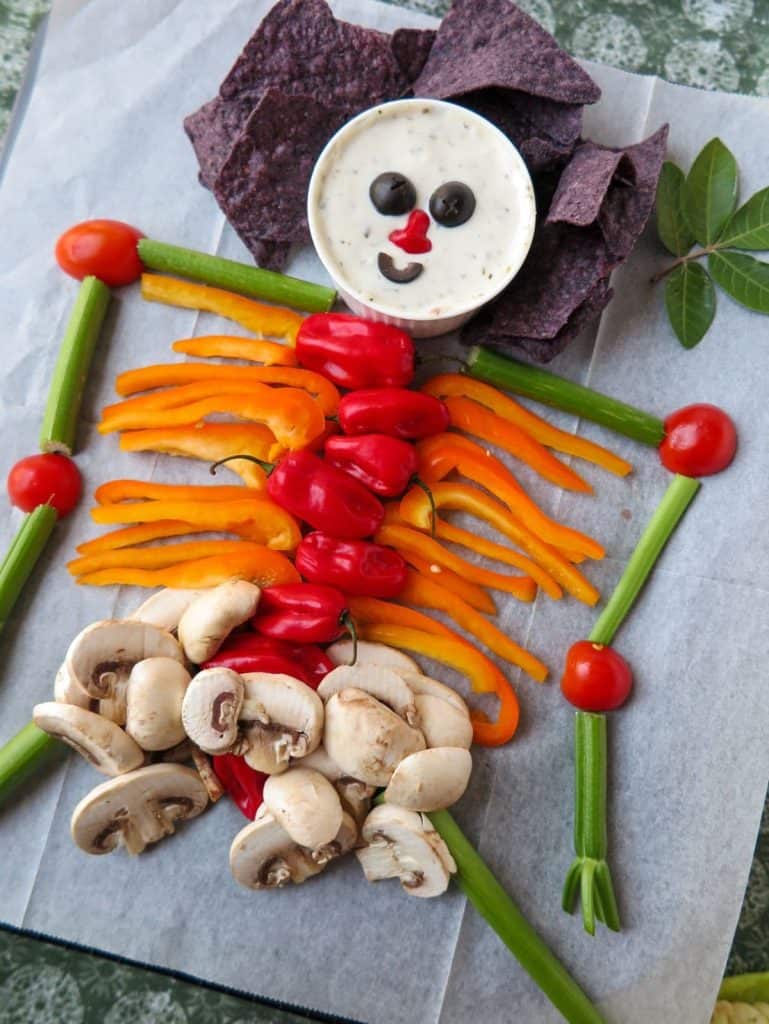 Easy Veggie Skeleton Tray: Cute Platter For Halloween Party