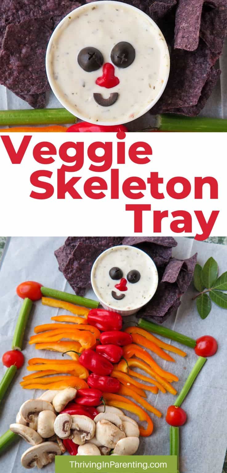 Easy Veggie Skeleton Tray: Cute Platter For Halloween Party