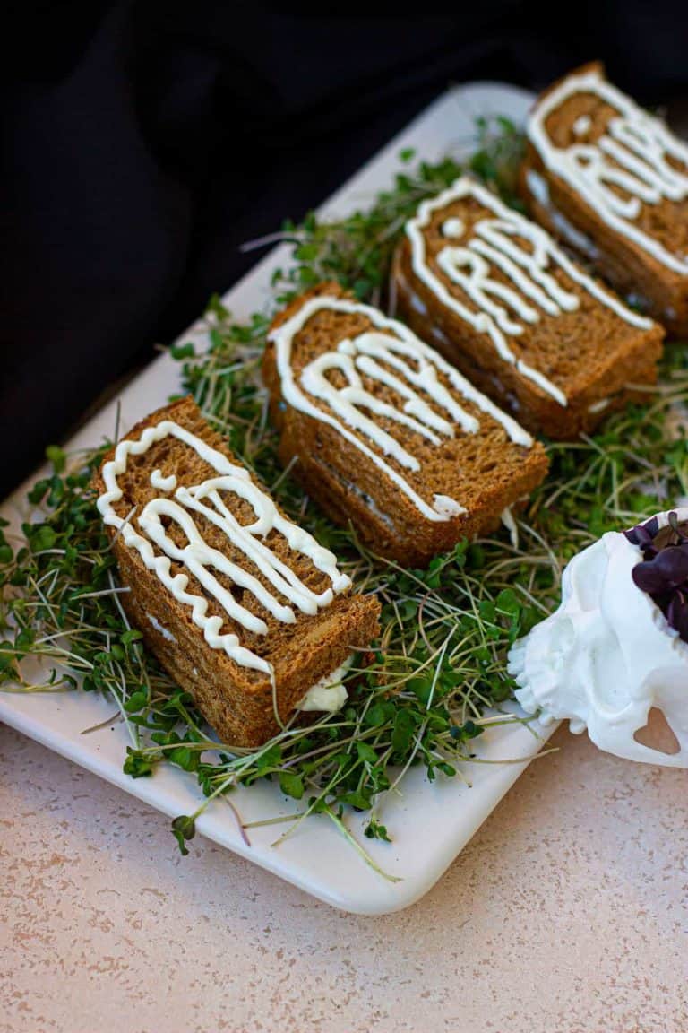 Easy Halloween Sandwich Recipe: Spooky RIP Tombstones