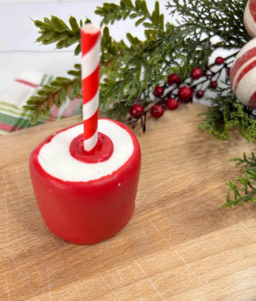 Easy Homemade Christmas Marshmallow Pops: Santa's Bag