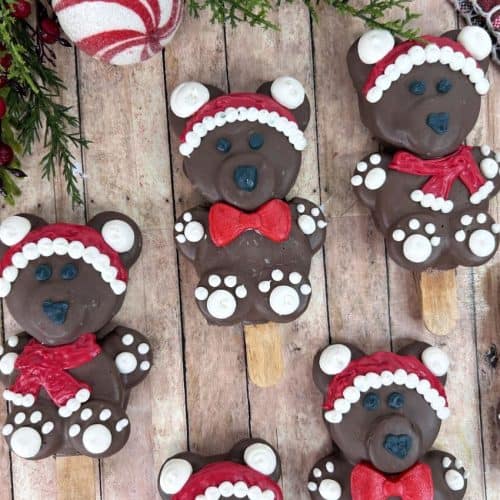 Christmas Oreo Pops: Easy Chocolate Covered Teddy Bears