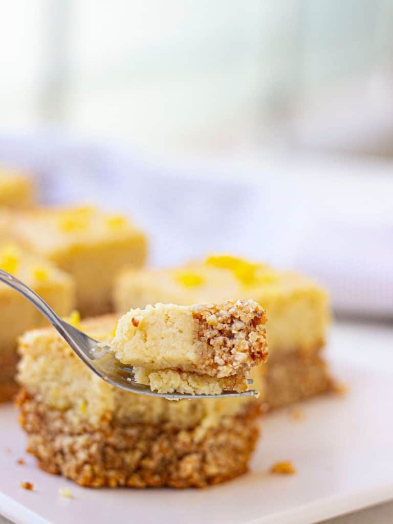 Healthy High Protein Lemon Bars as a Nutritious Snack