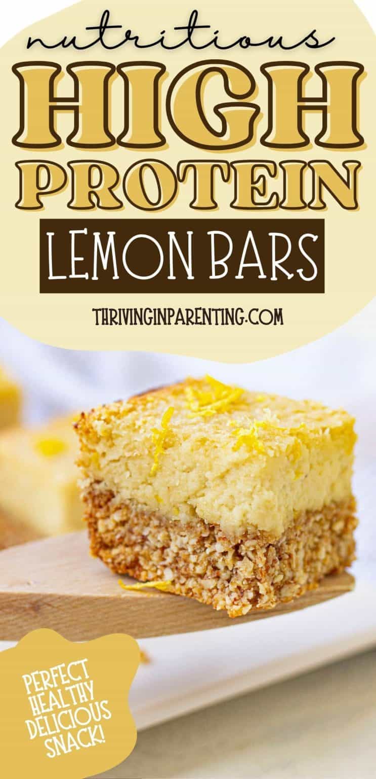 Healthy High Protein Lemon Bars as a Nutritious Snack
