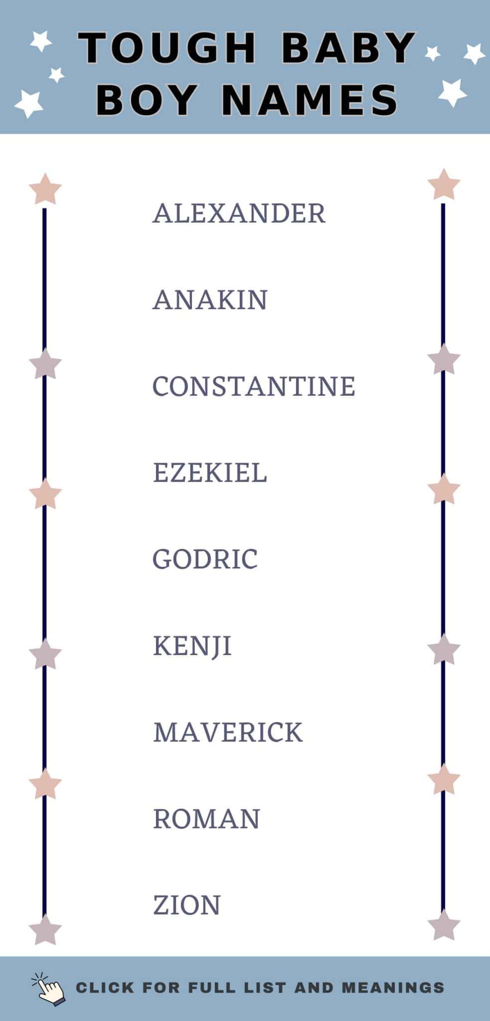 60+ Tough Baby Boy Names For Your Little Strong Champion