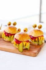 Fun Monster Burger for Your Halloween Party
