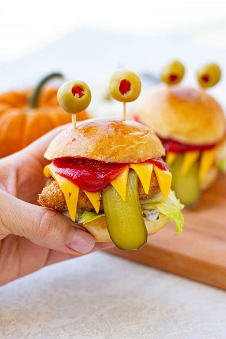 Fun Monster Burger for Your Halloween Party