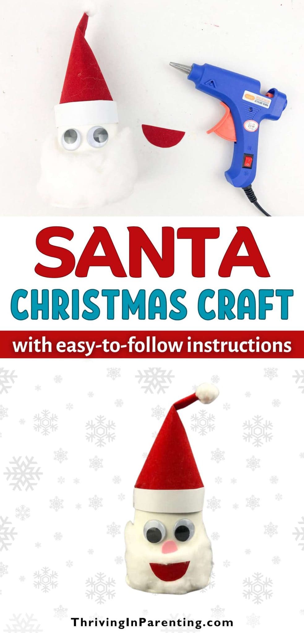 Create An Adorable Paper Cup Santa Craft for Christmas!