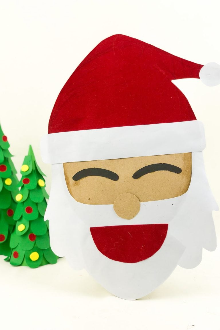How to Make A Jolly Paper Plate Santa Face Christmas Craft