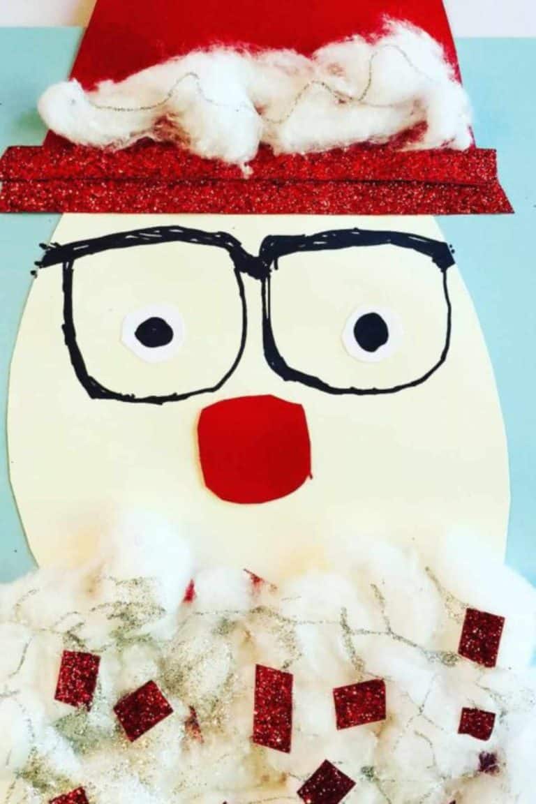 30+ Santa Crafts for Kids to Get Festive and Creative this Holiay Season!