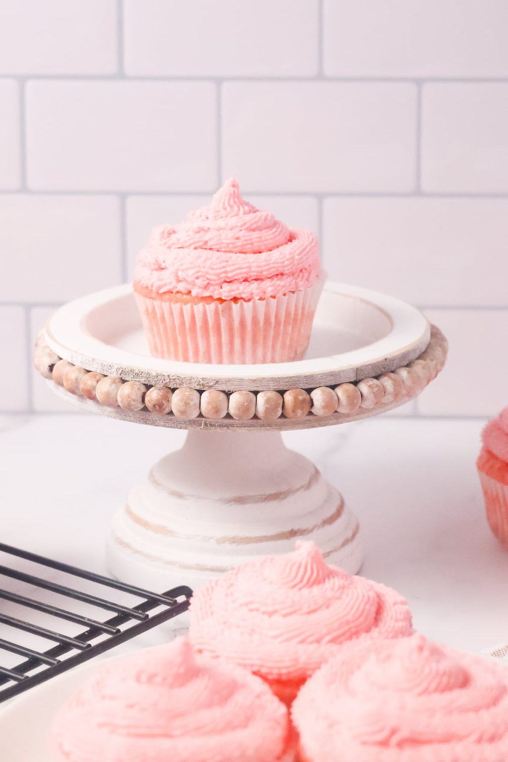 Stunningly Pink Strawberry Cupcakes With Strawberry Filling