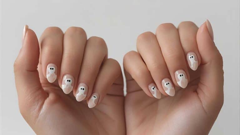 45 Spooky-Cute Ghost Nail Ideas for Halloween