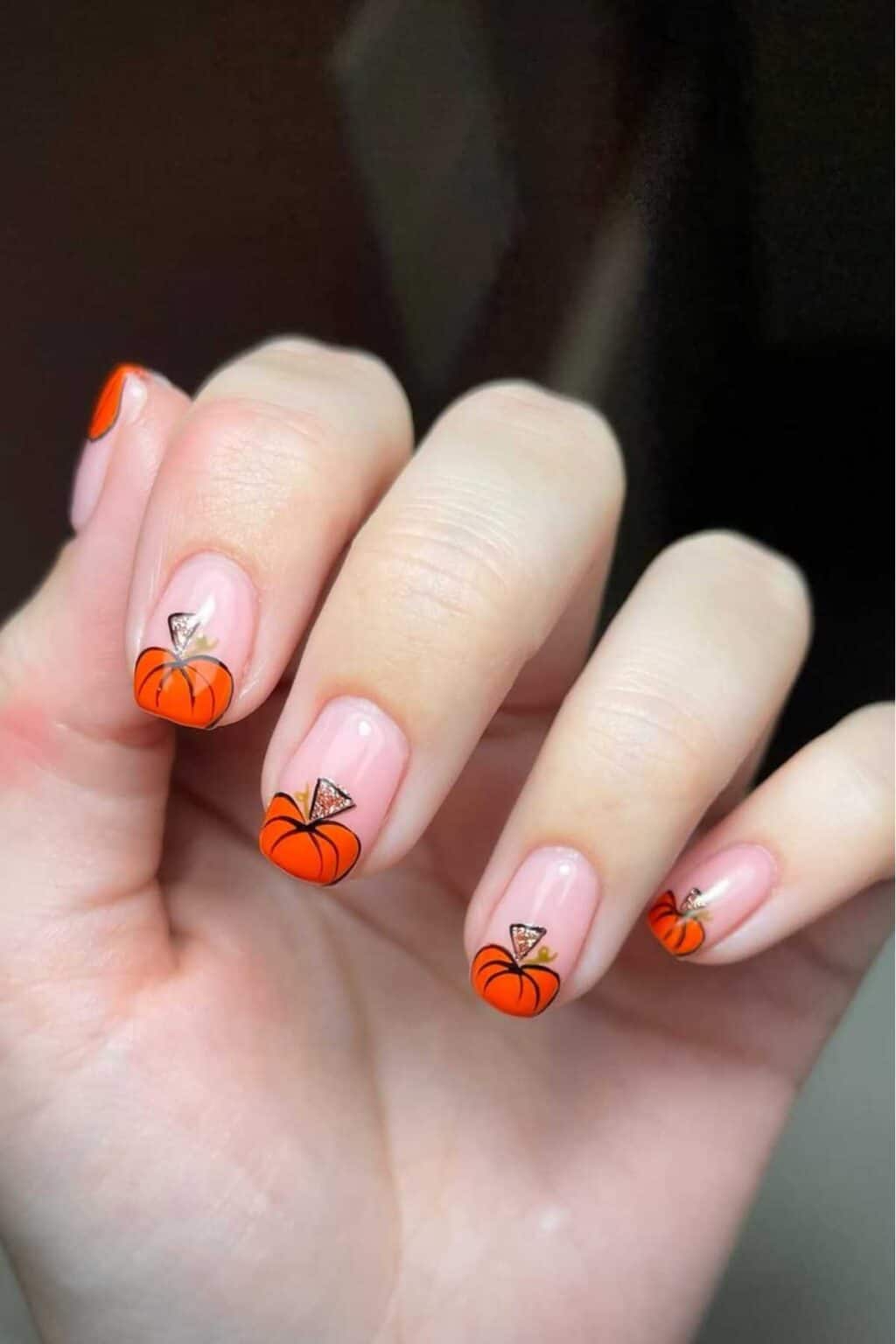 35 Pumpkin Nail Designs That Make Halloween Extra Magical