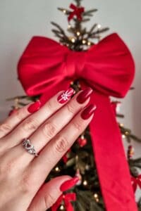40 Red Christmas Nail Ideas That'll Make You Skip the Gloves