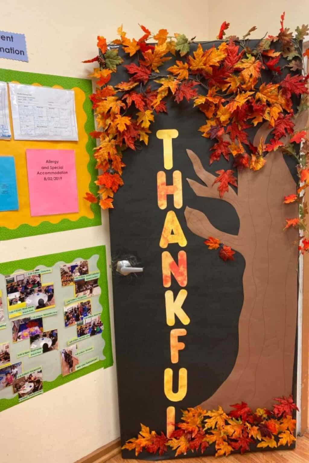 40 Thanksgiving Classroom Door Decoration Ideas Kids Can Help Create