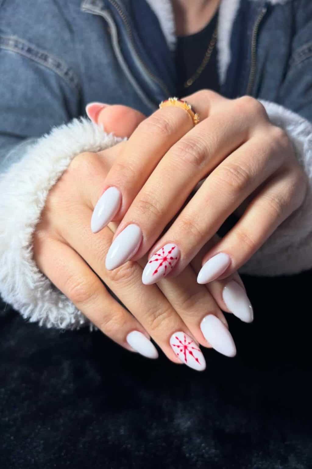 40 Snowflake Nail Designs for an Elegant Winter Touch