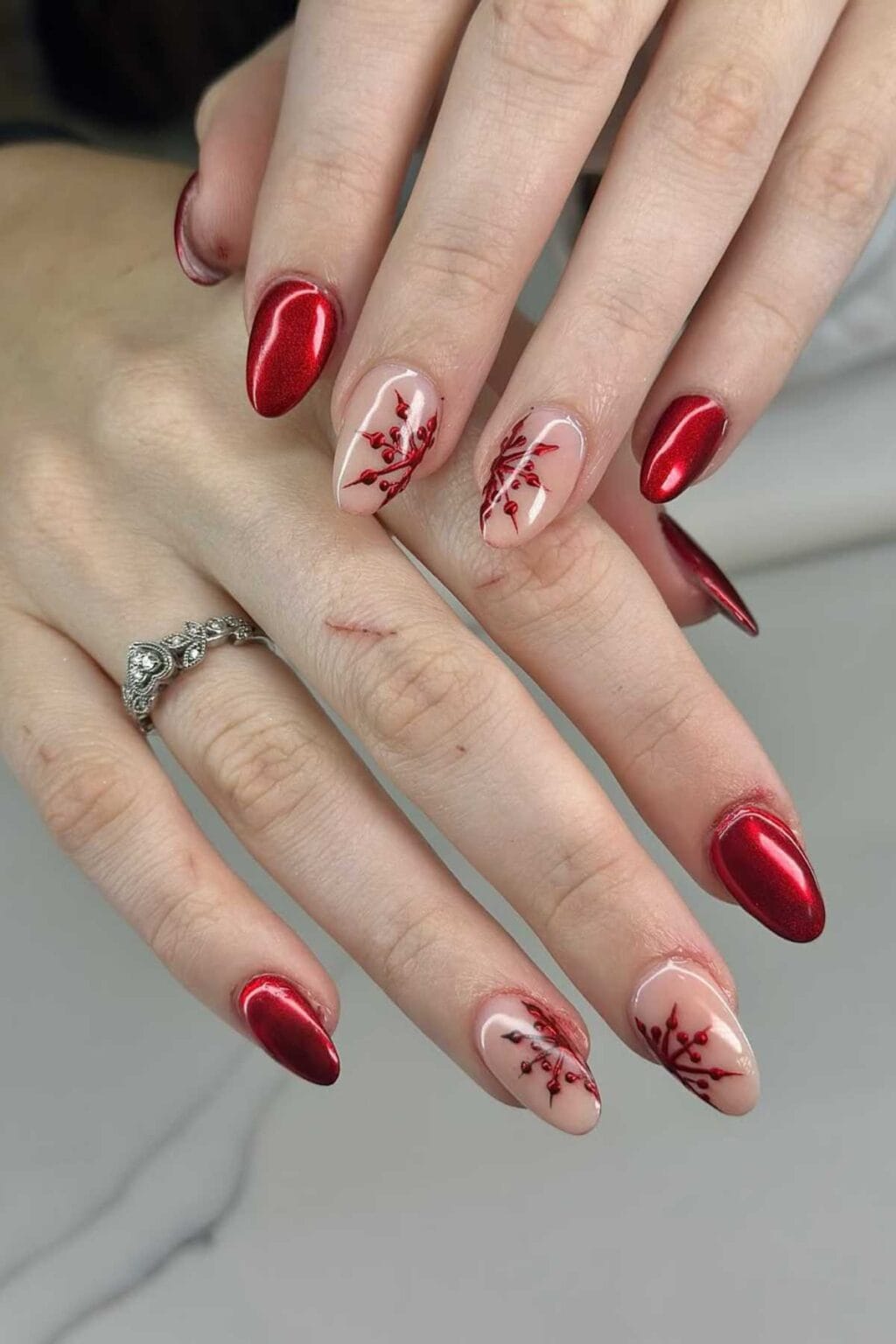 40 Snowflake Nail Designs for an Elegant Winter Touch