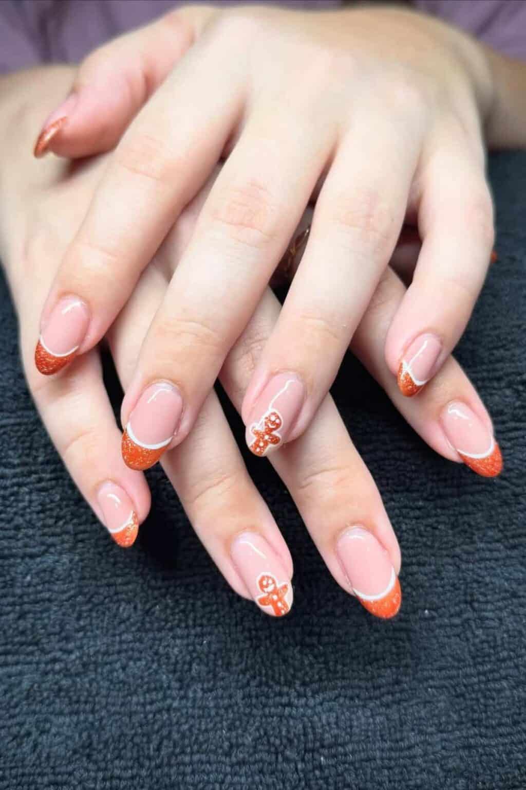 40 Gingerbread Nails So Cute They Might Make You Crave Cookies