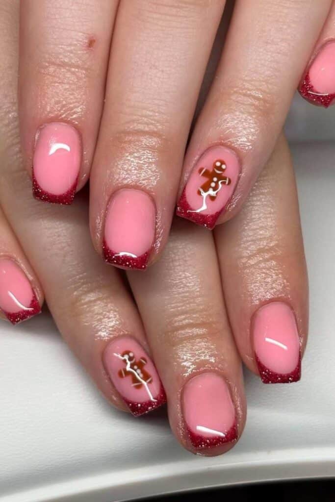 40 Gingerbread Nails So Cute They Might Make You Crave Cookies