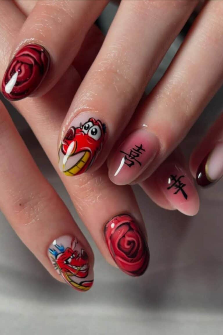40 short Disney nail designs inspired by classic characters