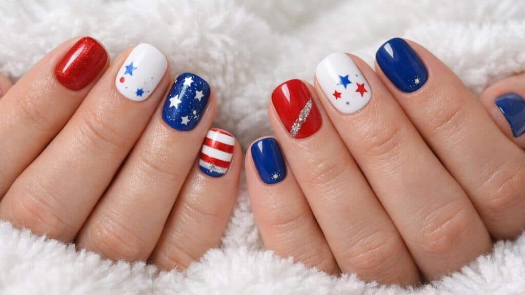 40 short patriotic nails that make a statement