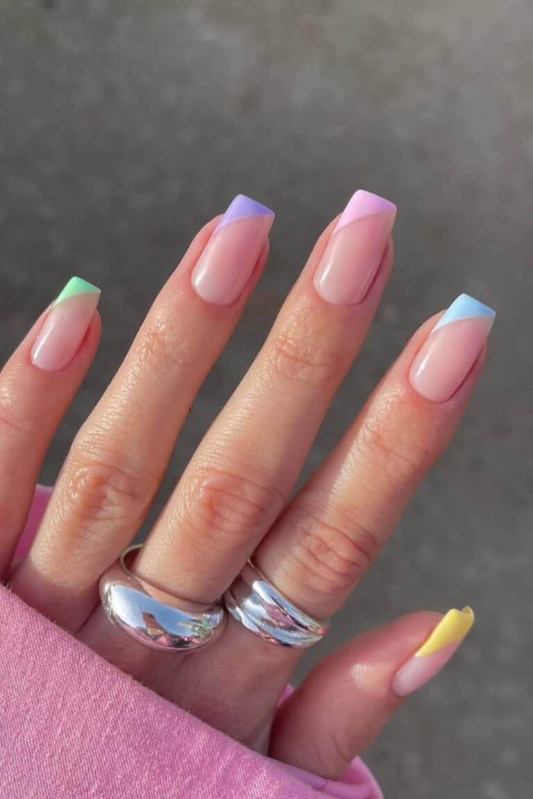 40 Pastel nail ideas with subtle contrast and clean lines