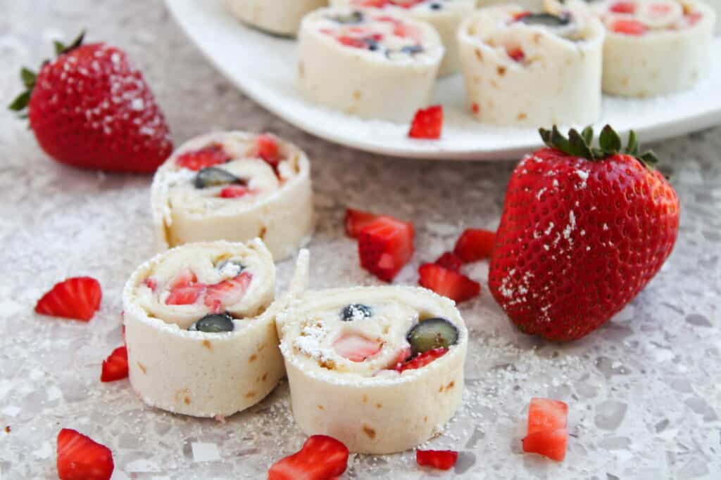 Sweet Berry Lunch Pinwheels Perfect for 4th of July
